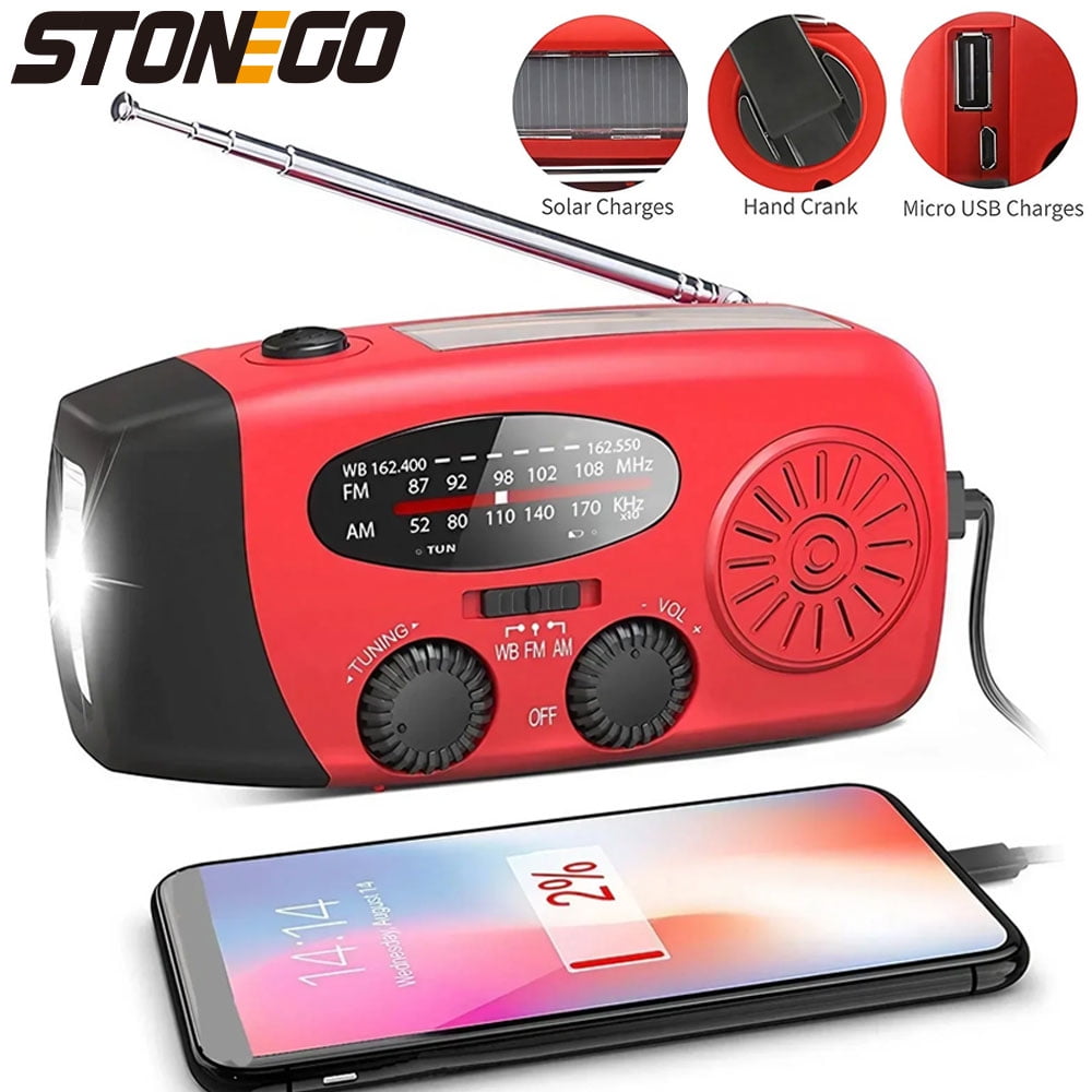 STONEGO Multifunctional FM Radio Outdoor Emergency Hand-crank Generator ...