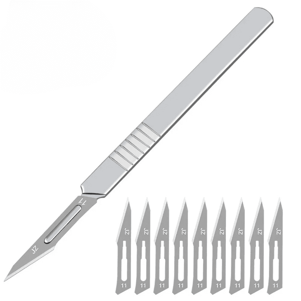 STONEGO Steel Scalpel Blade #11 #23 - Non-slip Precision Crafting Knife ...