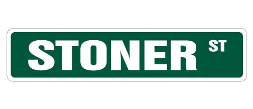 STONER Street Sign | Indoor/Outdoor | 36" Wide - Walmart.com
