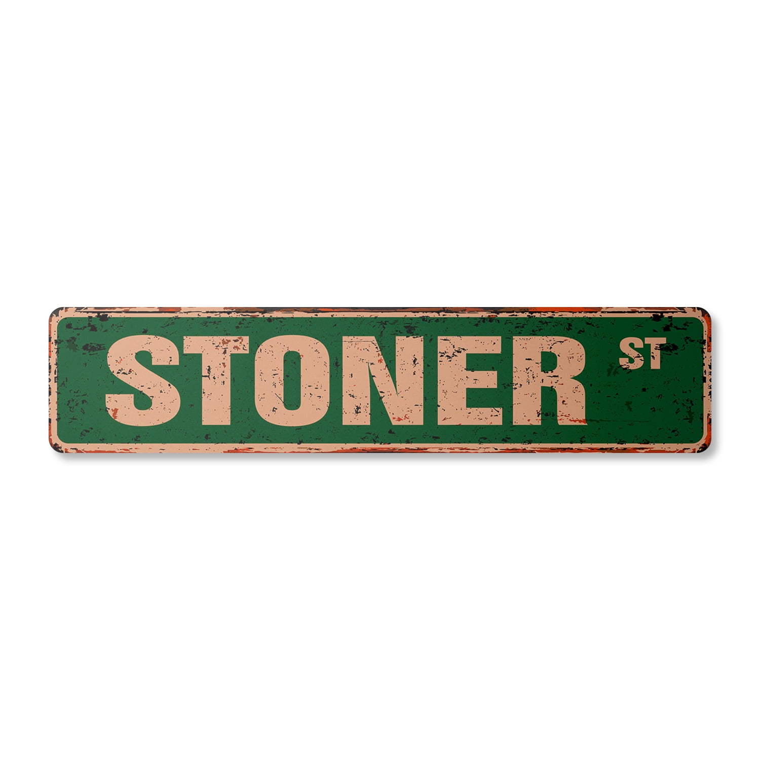 STONER Vintage Aluminum Street Sign rustic metal tin | Indoor/Outdoor ...