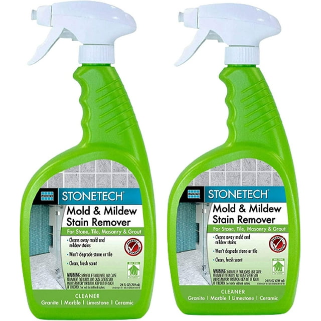 STONETECH Mold & Mildew Stain Remover, Cleaner for Natural Stone, 24 ...