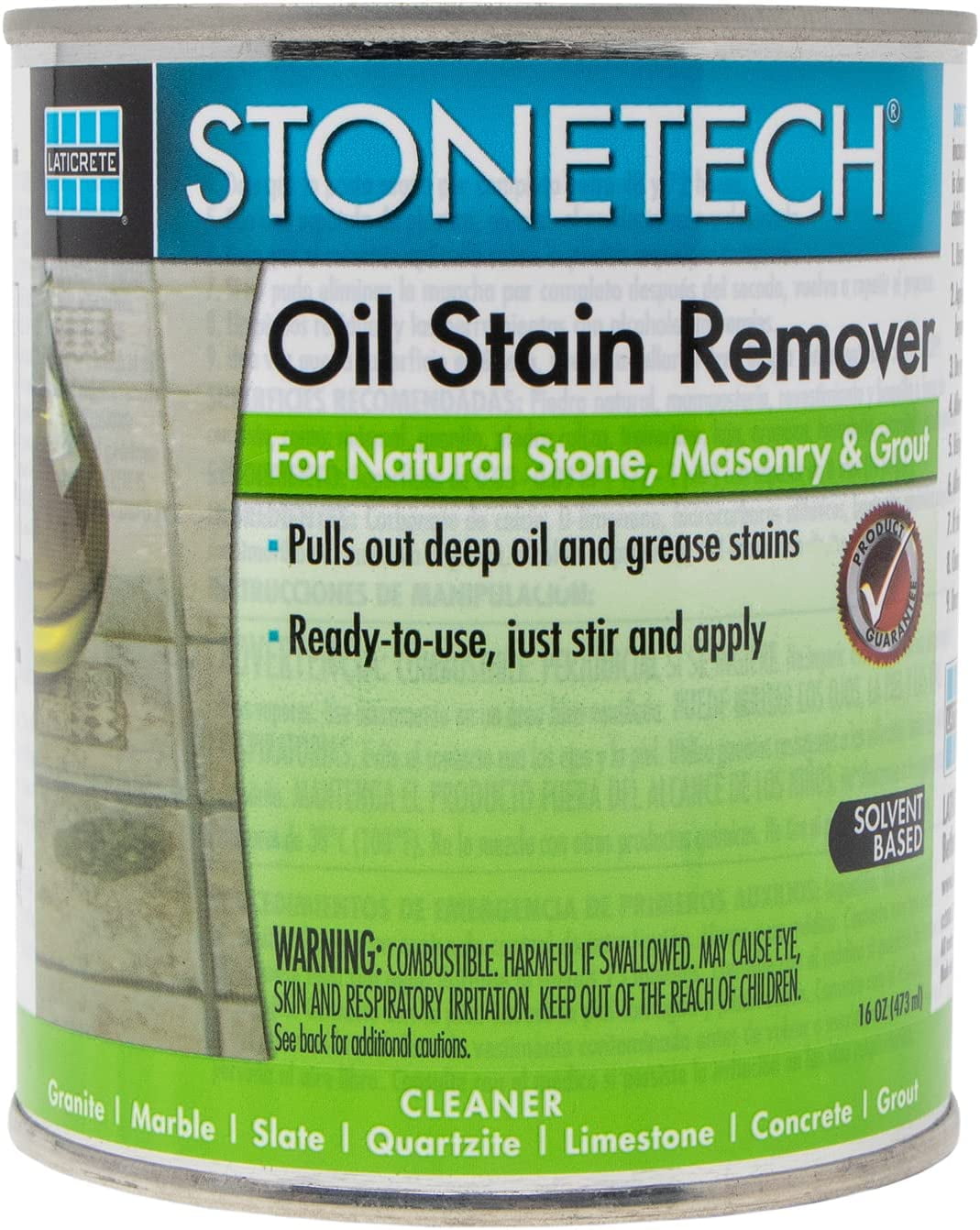 STONETECH Oil Stain Remover, Cleaner for Natural Stone, Grout ...