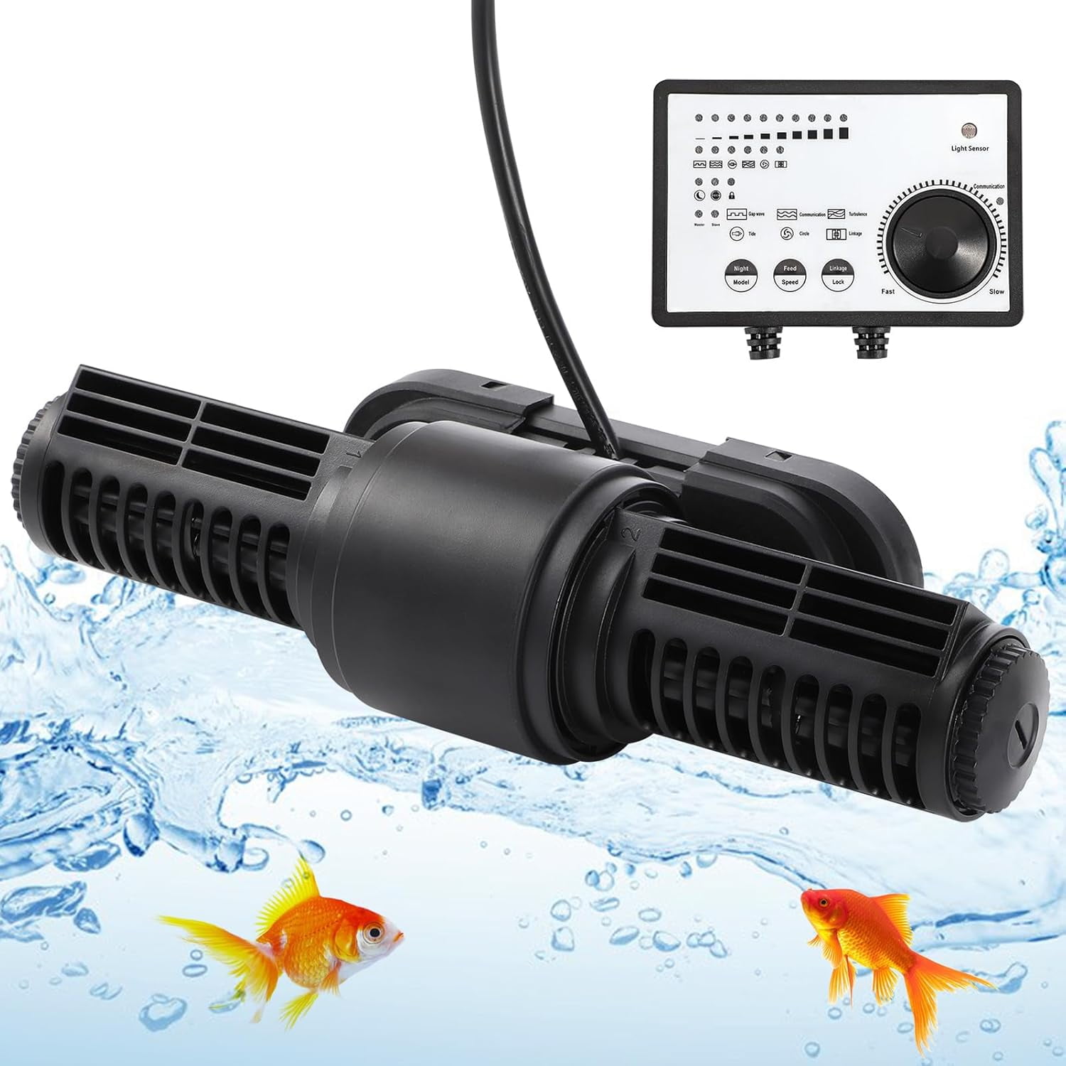 STONTREE 35W Wave Maker for Aquarium 4095GPH, Adjustable Aquarium ...