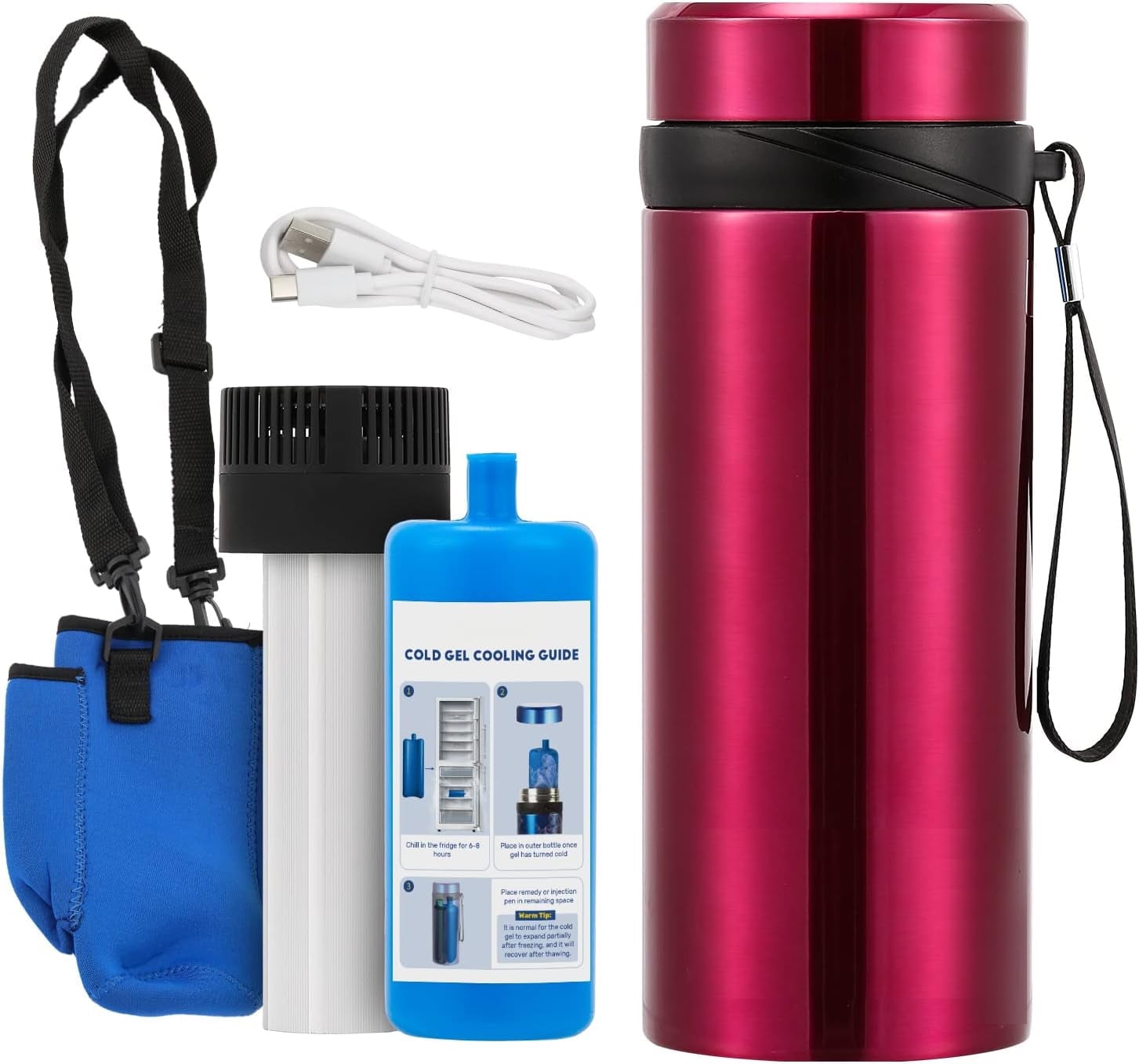 STONTREE 40 Hours Insulin Refrigerator, Medication Cooler, Max.7 Pens ...