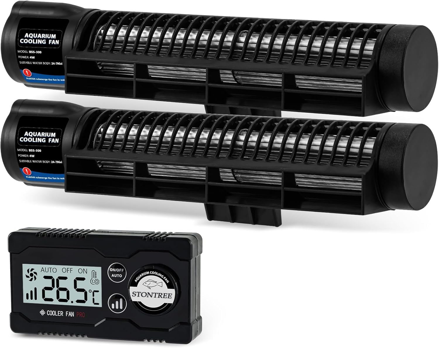 STONTREE Aquarium Chillers Aquarium Cooling Two Fan with Adjustable 3 ...