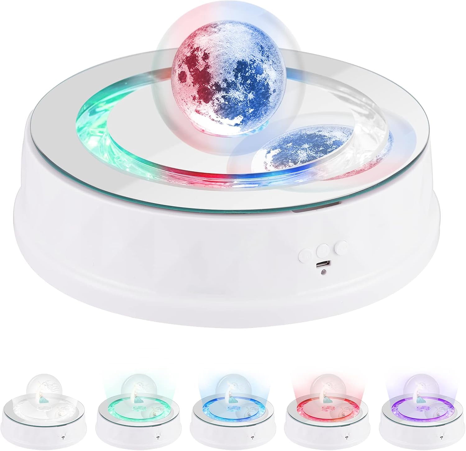 STONTREE Electric Rotating Display Stand 8" Luminous with Light ...