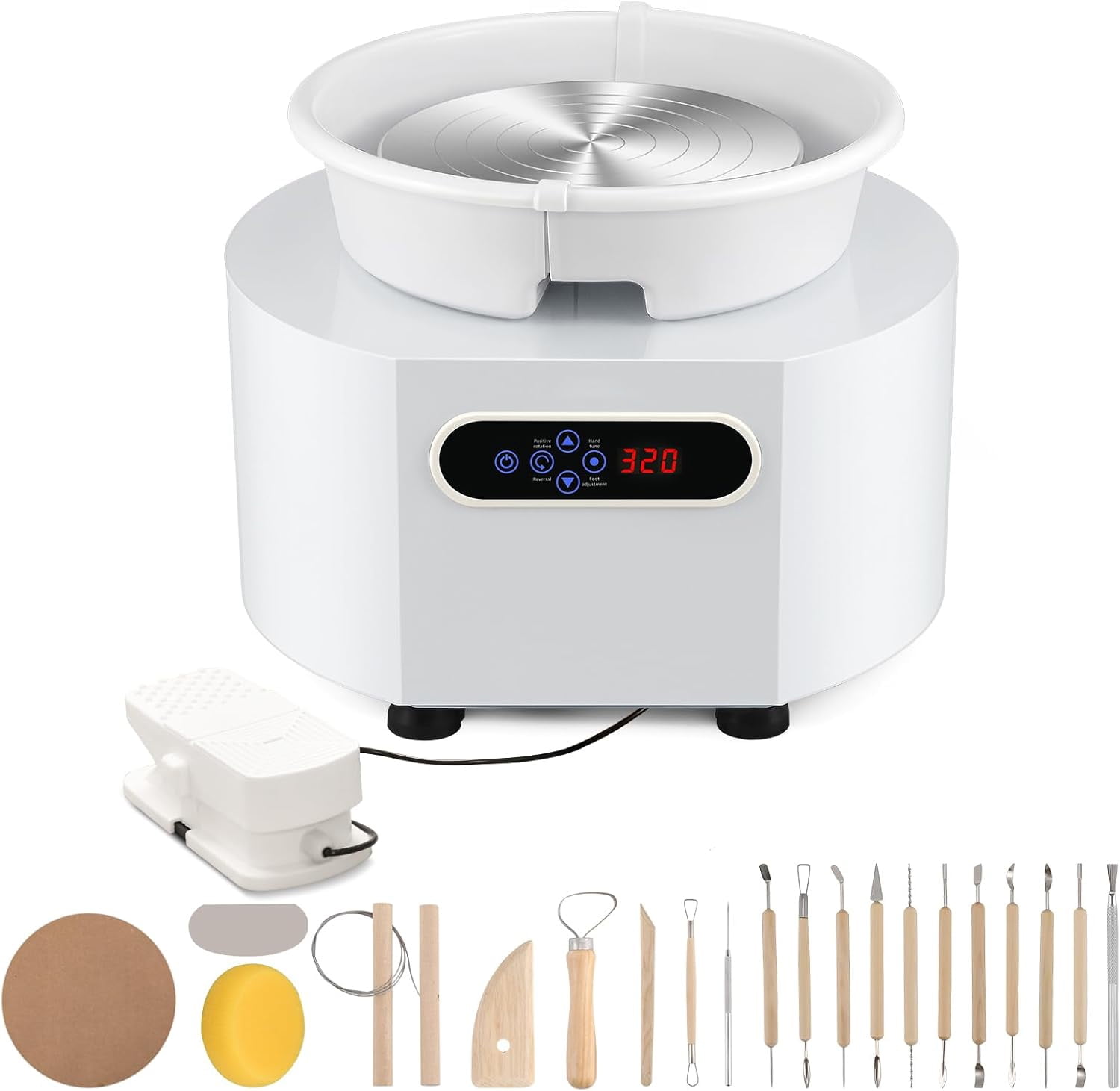 STONTREE Pottery Wheel Machine, 11" Electric Ceramic Forming Machine ...