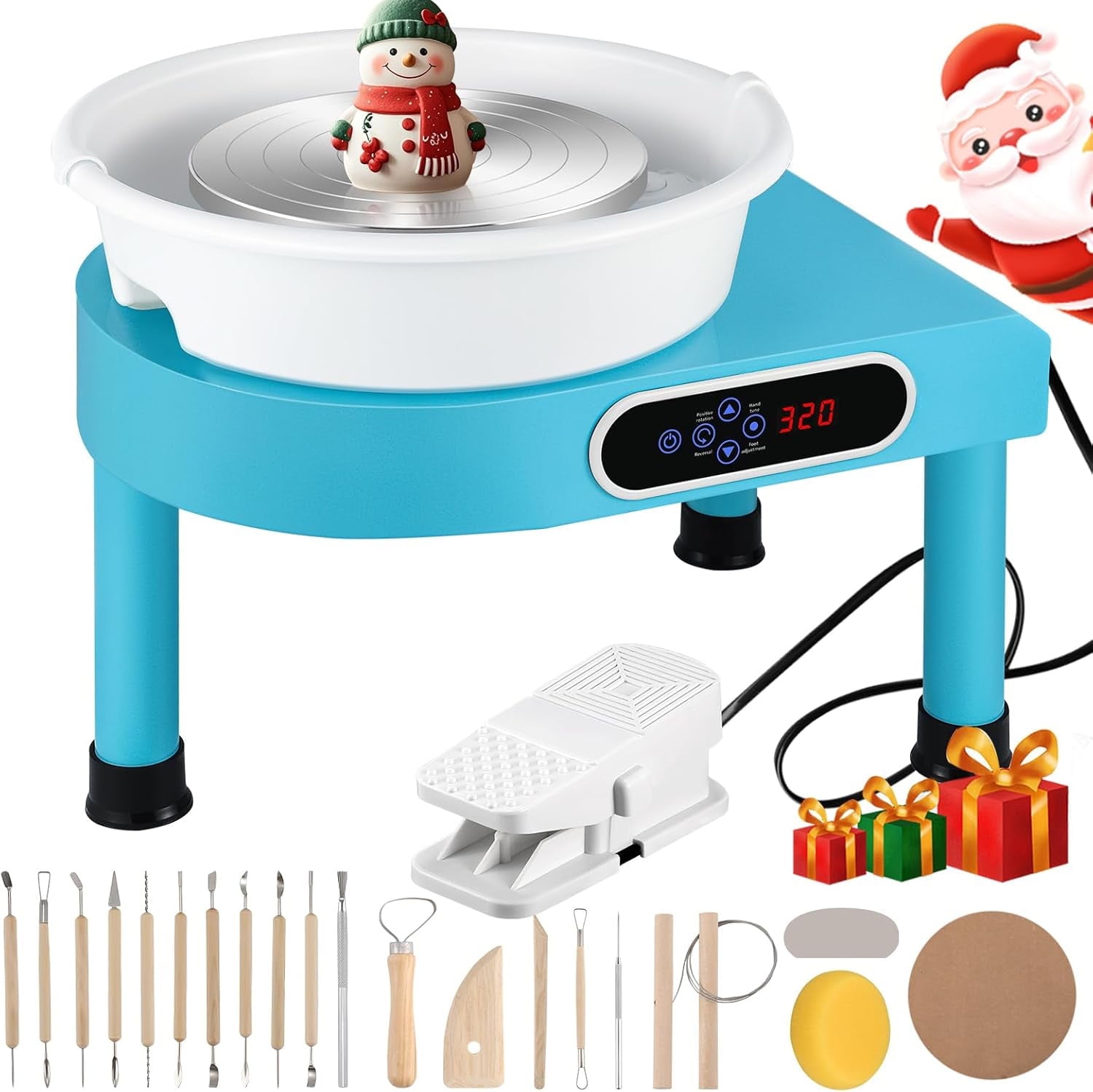 STONTREE Pottery Wheel Machine, 11" Electric Ceramic Forming Machine ...