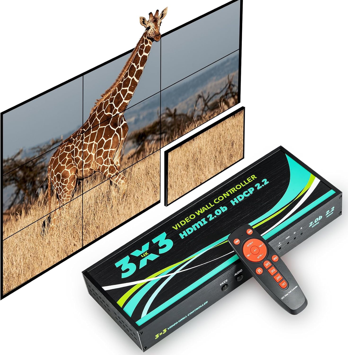 STONTREE Video Wall Controllers 3X3 HDMI Video Wall Processor 4K TV ...