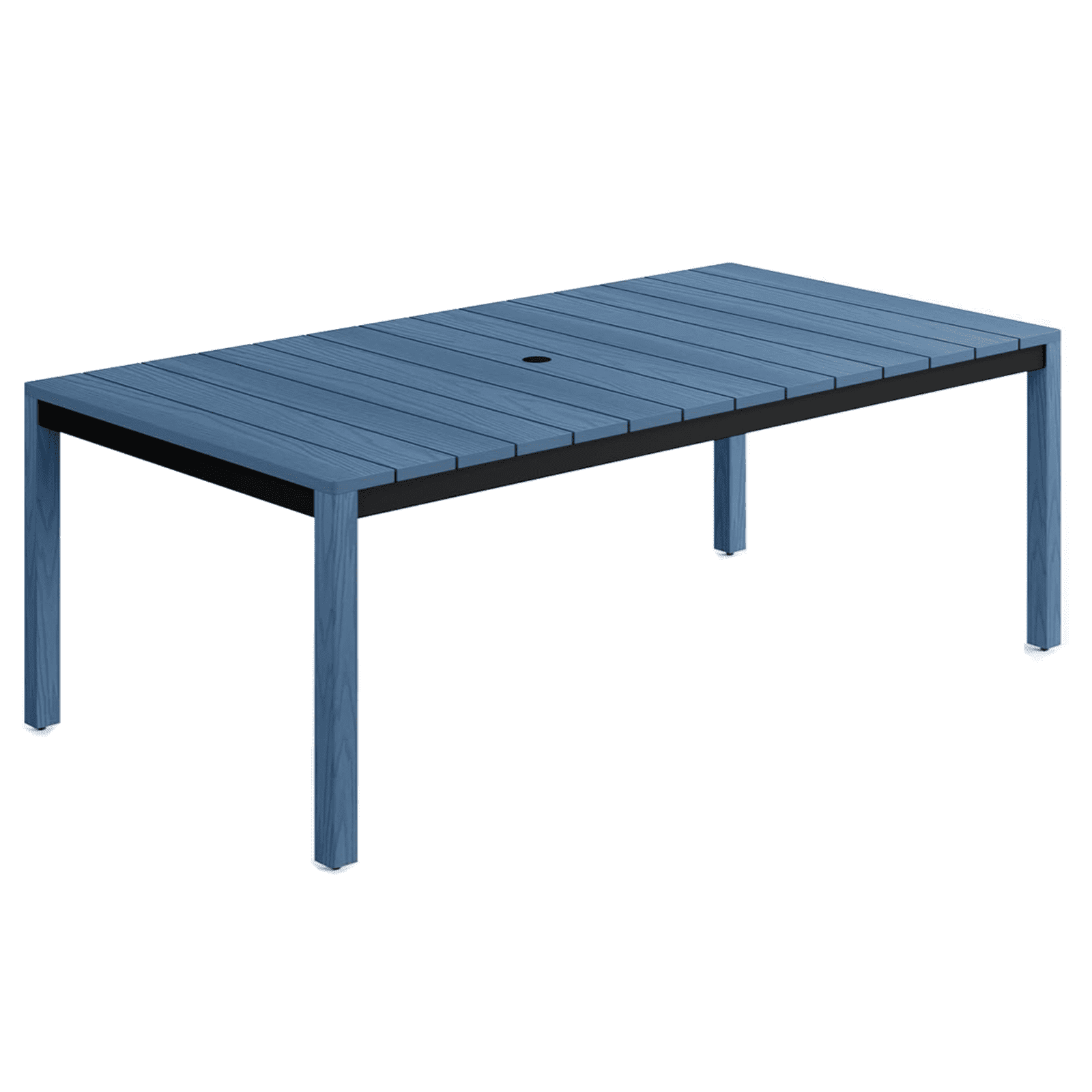 STOOG Patio Dining Table for 6 Person with Umbrella Hole, 63" All ...