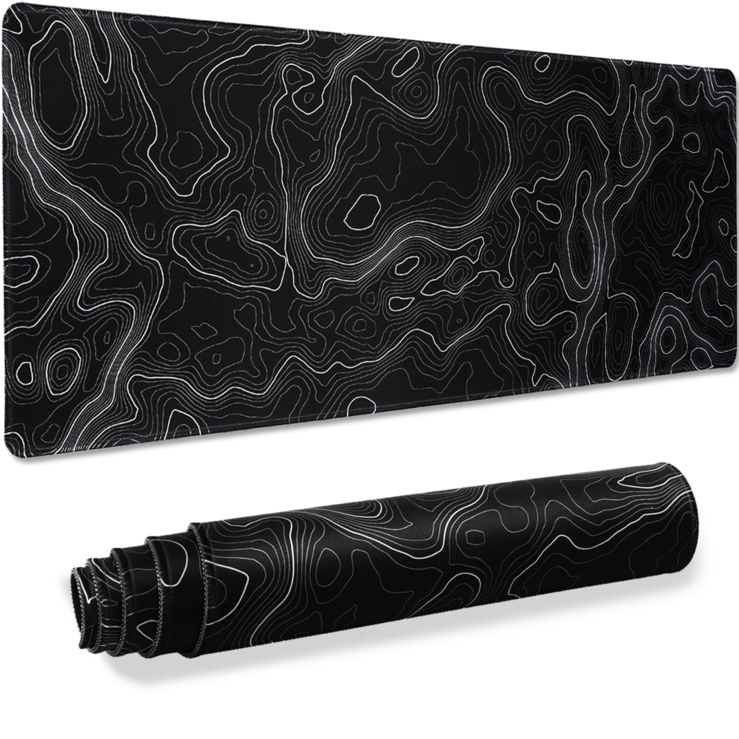 STOPERT Topographic Large Gaming Mouse Pad, Extended XL Computer ...