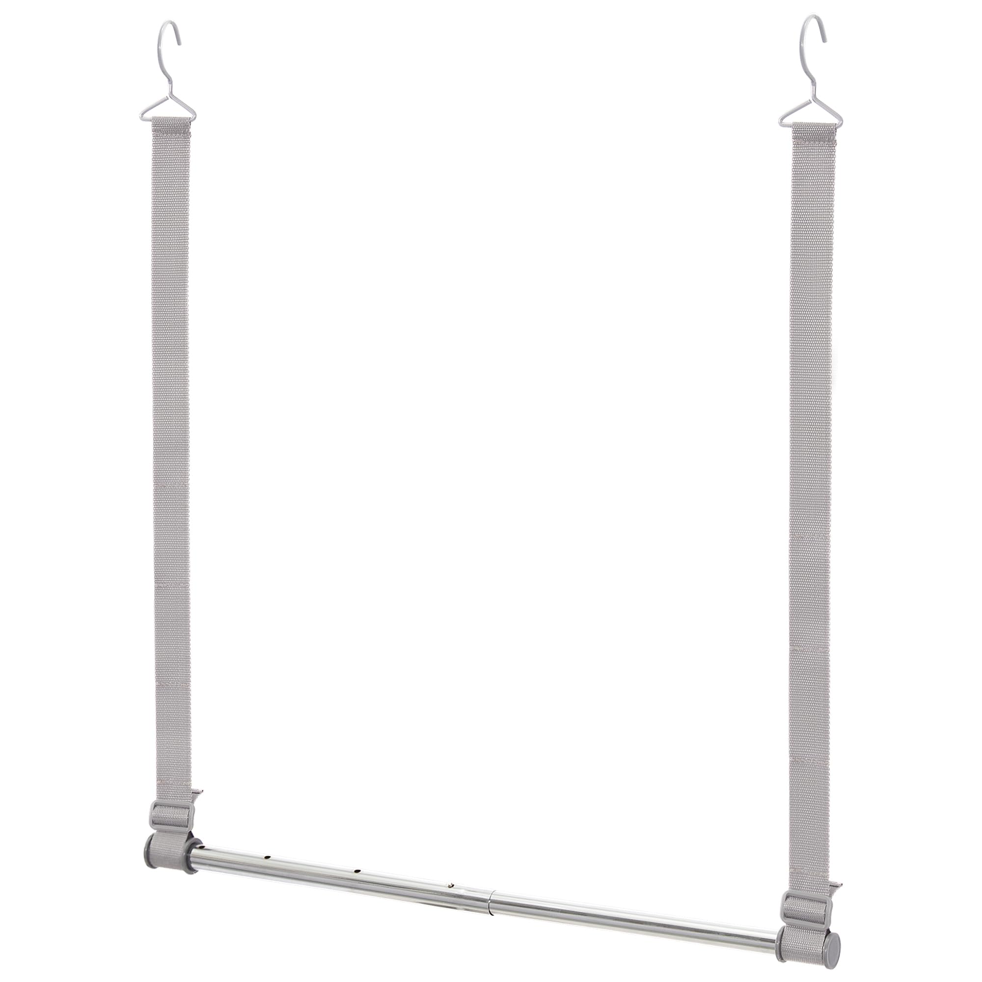 STORAGE MANIAC Hanging Closet Rod, Adjustable Width and Height Closet ...