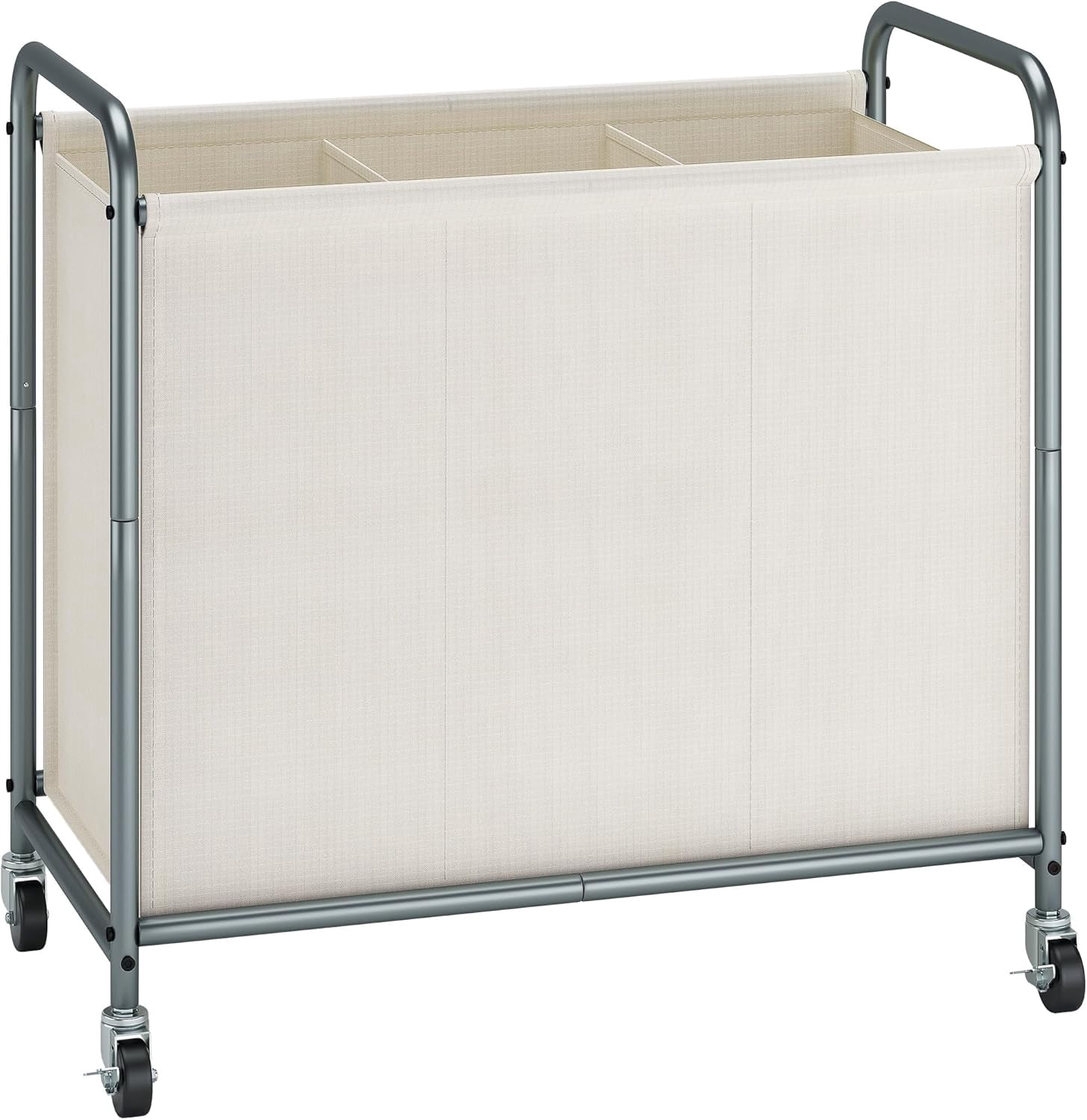 STORAGE MANIAC Rolling Laundry Hamper, 165L Laundry Basket with ...