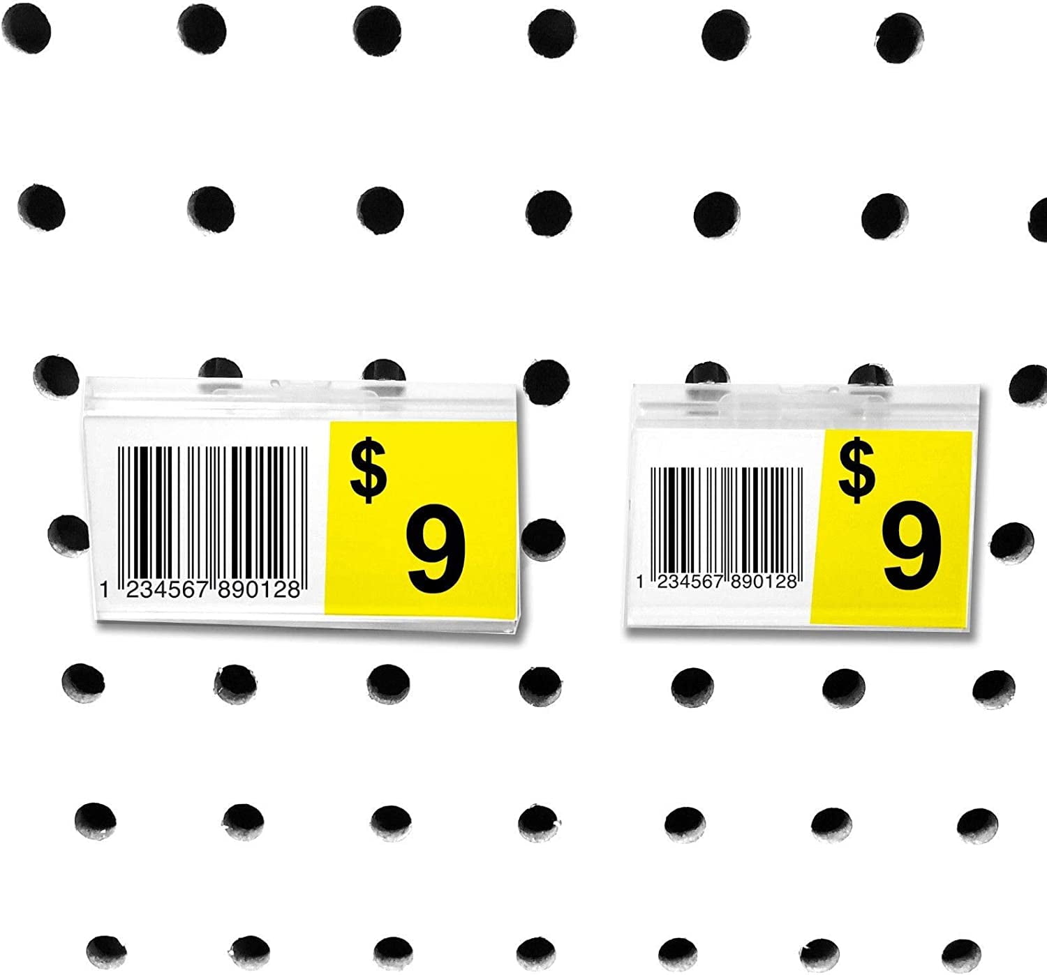 STORE FIXTURES DIRECT Pegboard Label Holder, Scannable UPC Ticket ...