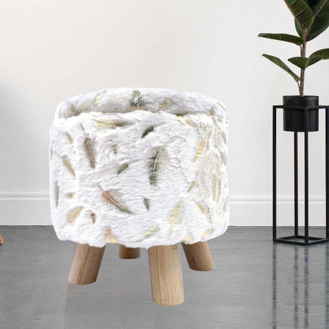 STORIA Ottoman Stool for Living Room Pouffes for Sitting Printed ...
