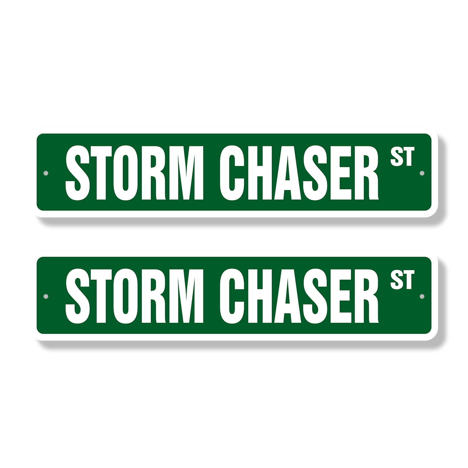 STORM CHASER Classic Street Sign (2 Pack) tornado alley tornadoes ...