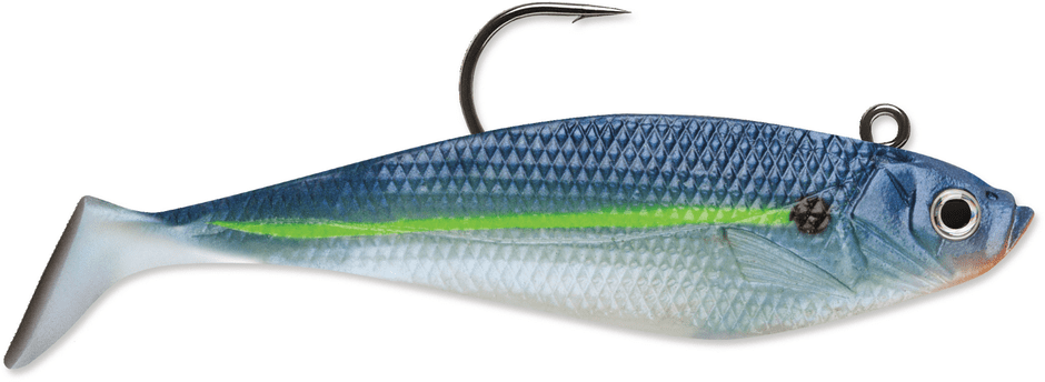 STORM WildEye Swim Shad Blue Steel Shad, 2" Lures - Walmart.com