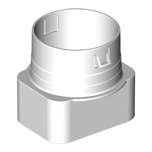 3x4x4 Downspout Adapter