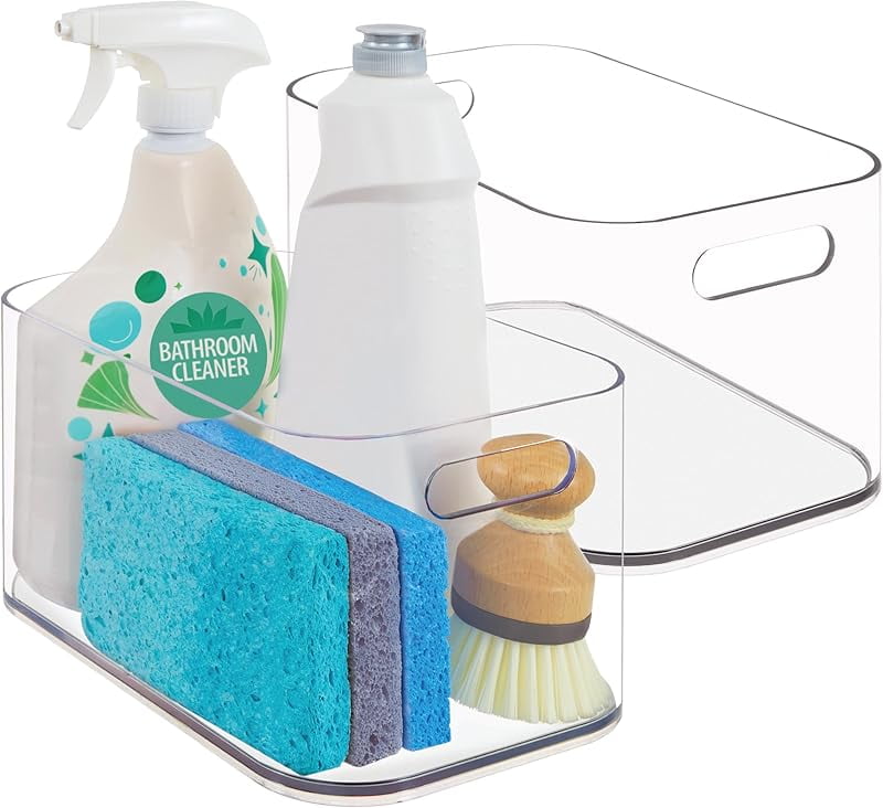 STORi liss 10" x 6" Open Clear Pantry Organizer in, Set of 4, Pstic ...