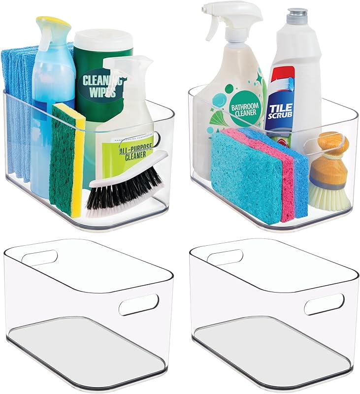 STORi liss 10" x 6" Open Clear Pantry Organizer in, Set of 4, Pstic ...