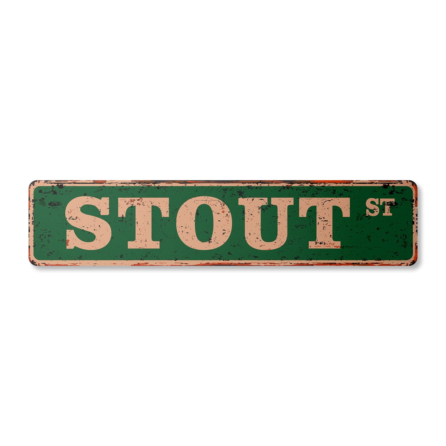 STOUT Vintage Plastic Street Sign dark beer craft brewery flavored ...