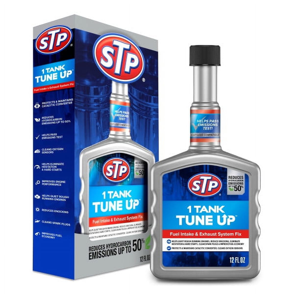 STP Fuel Additive 12oz, Fuel and Exhaust System Cleaner, Improves ...