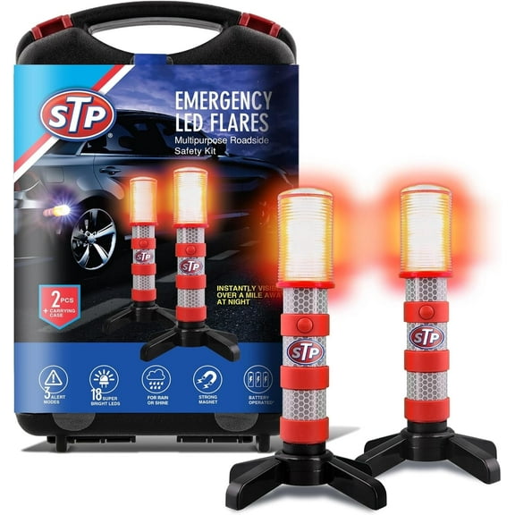 Bright LED Road Hazard Skip Light Flashing Safety Cone Topper Warning ...