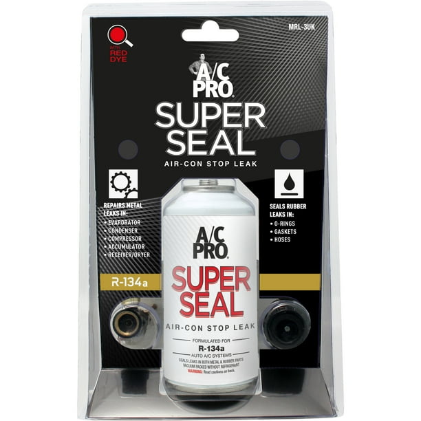 STP AC Pro R134A Refrigerant Stop Leak Kit Seals Rubber 3 oz Automotive ...