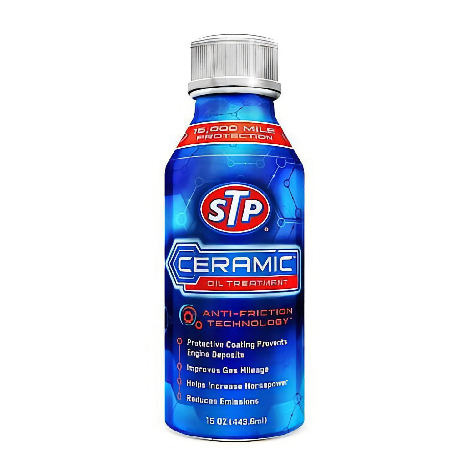 STP High Mileage Ceramic Oil Treatment - Automotive Engine Additive ...