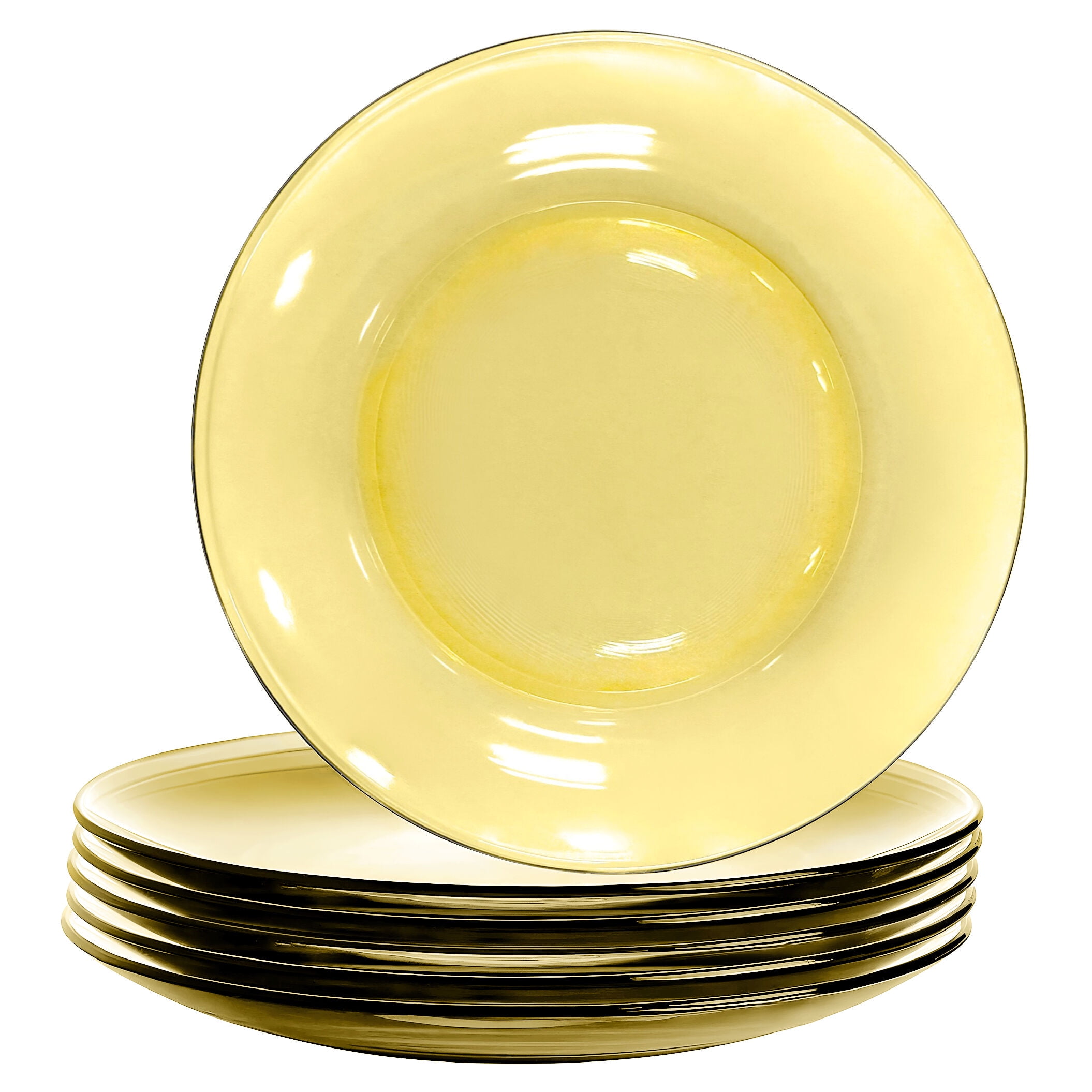 STP GOODS Borosilicate Glass Dessert Plate Set of 6 Pcs 9" (23 cm ...