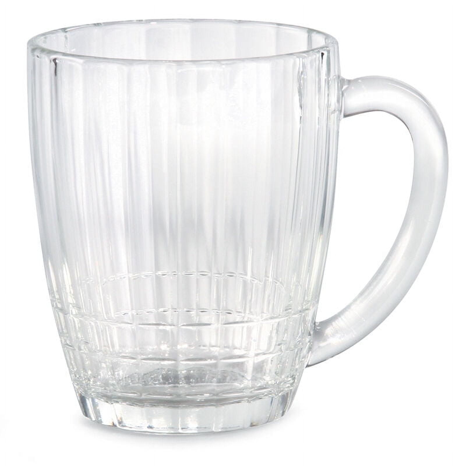 STP GOODS Faceted Glass Beer Mug 17 fl oz (500 ml) Beer Glass with ...