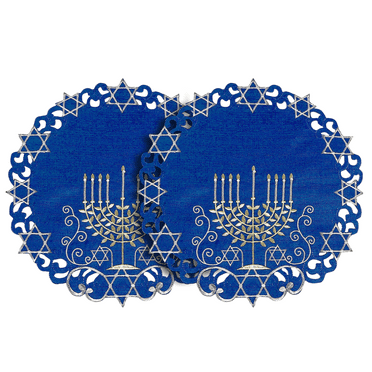DII Hanukkah Swirl Print Tablecloth 70 Round, 100% Cotton - Walmart.com
