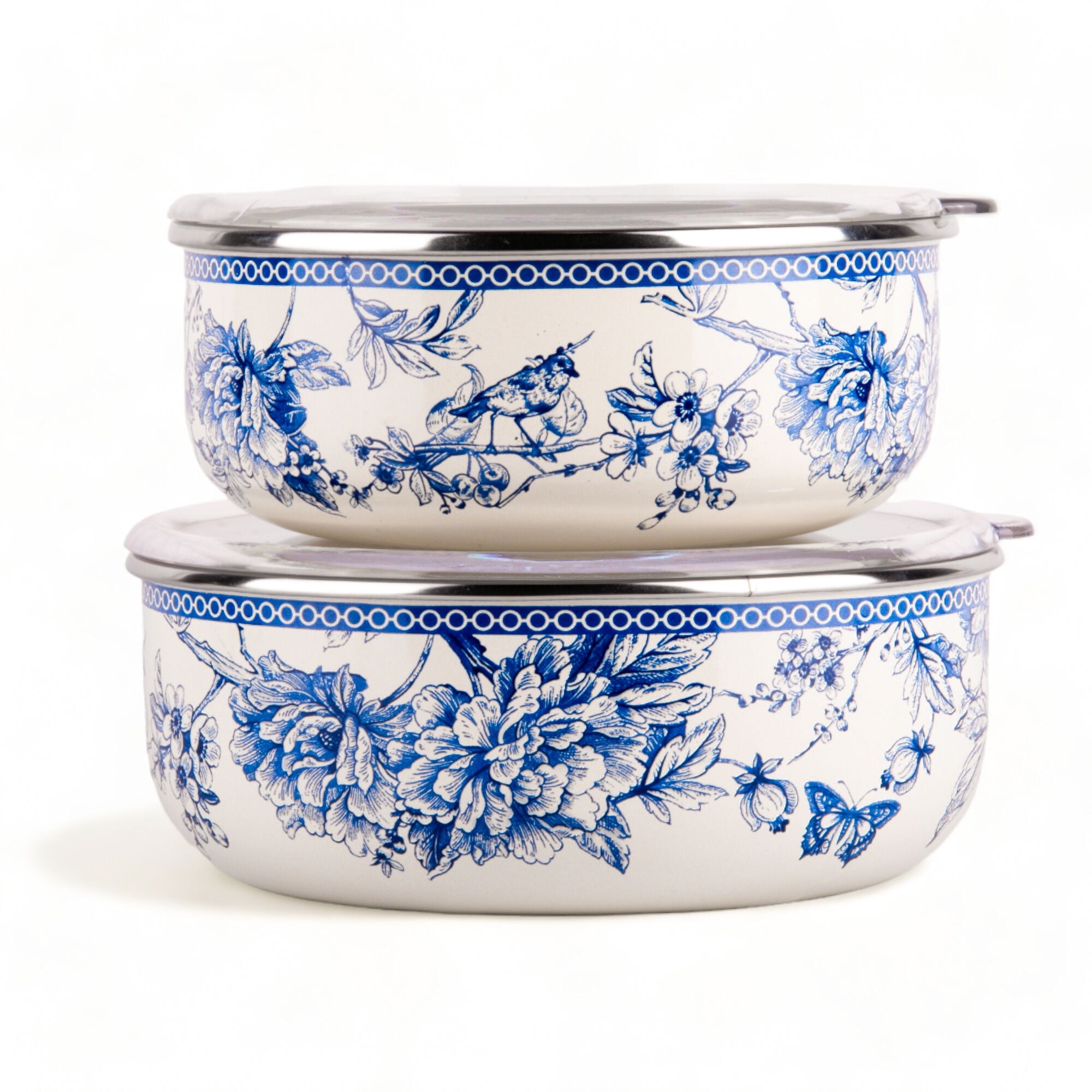 STP Goods Bird of Paradise Enamel Storage Container Set of 2 - Walmart.com
