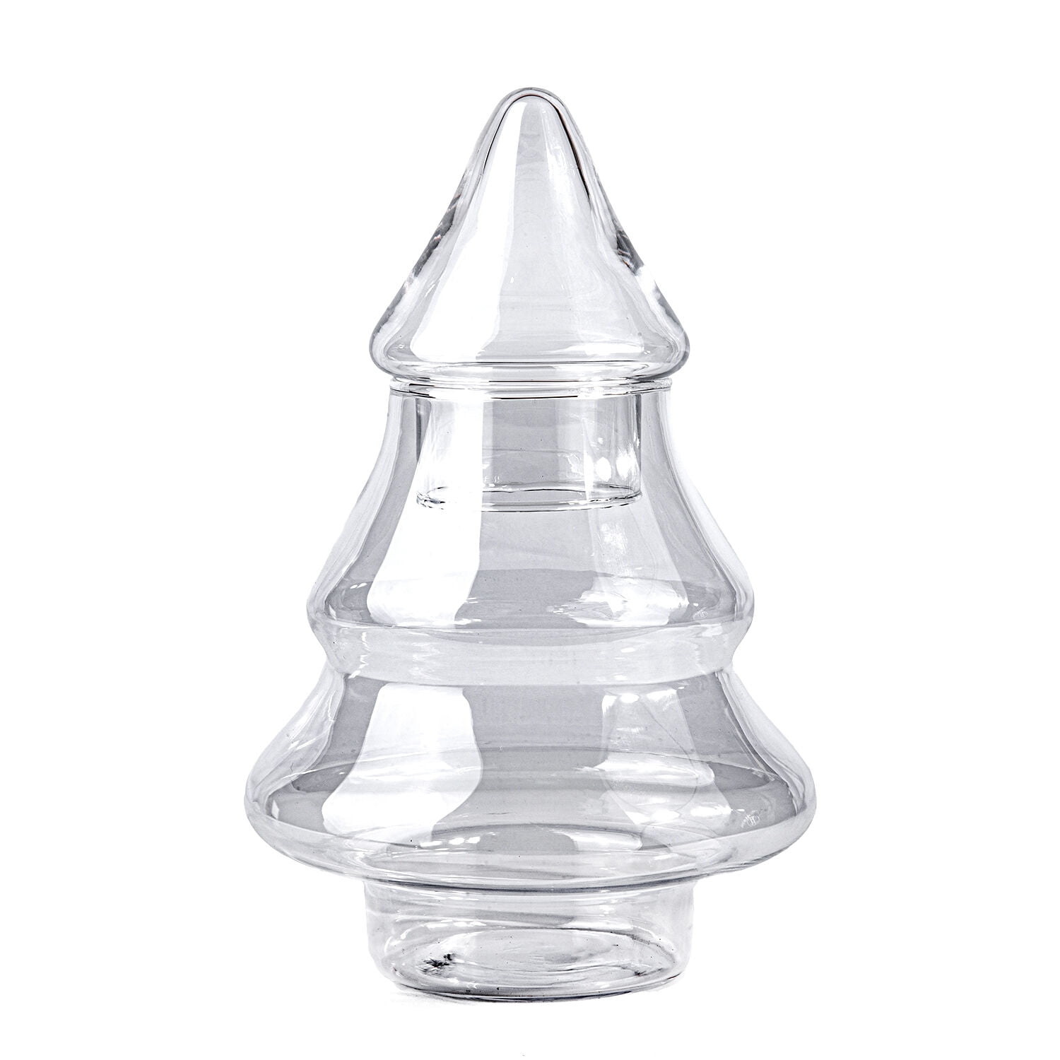 STP Goods Glass Centerpiece Tabletop Christmas Tree - 10.24" Clear ...
