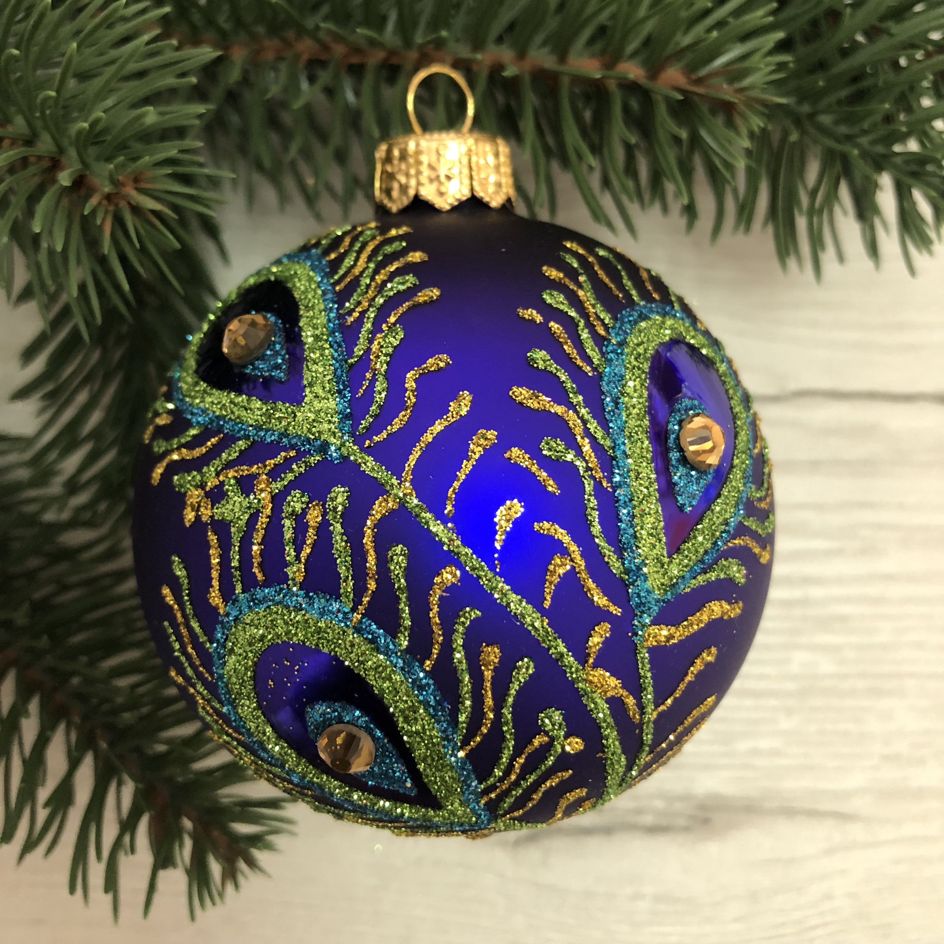 STP Goods Peacock Feather Christmas Ornament - Made In Ukraine ...