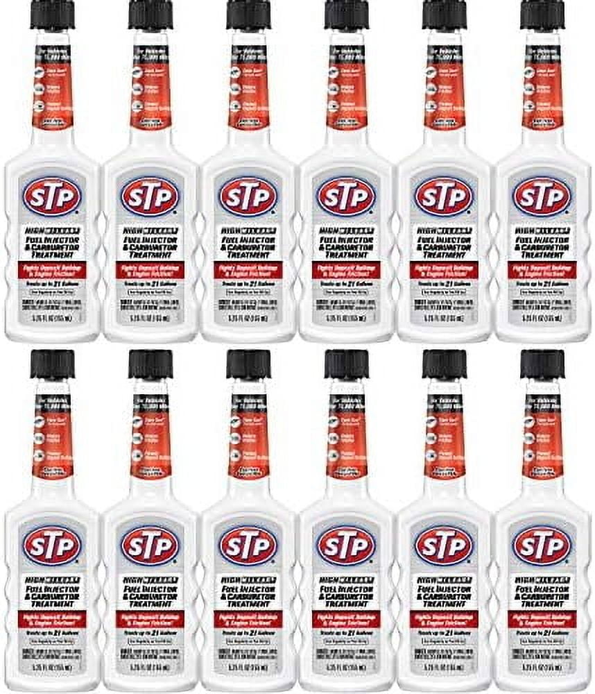 STP High Mileage Fuel Injector Cleaner and Carburetor Cleaner Treatment ...