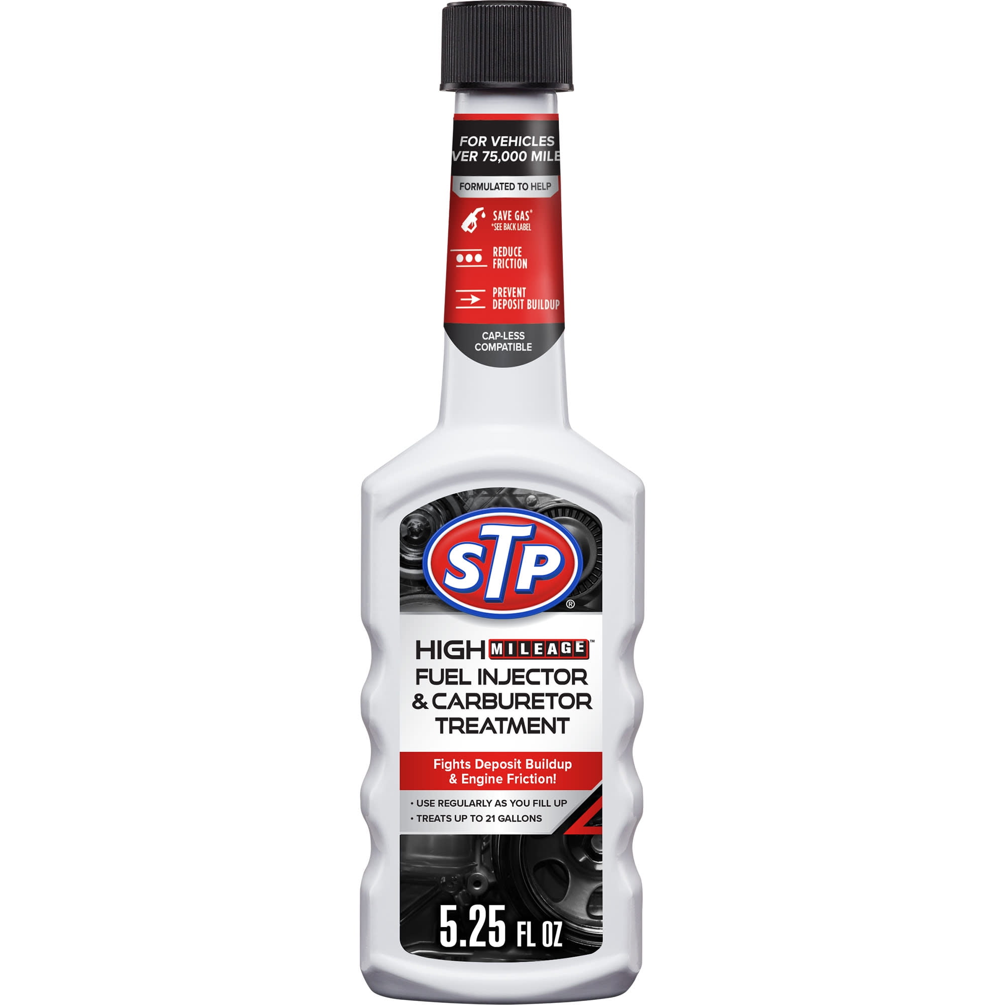 STP High Mileage Fuel Injector Cleaner, Gasoline Additive for Cars Over ...