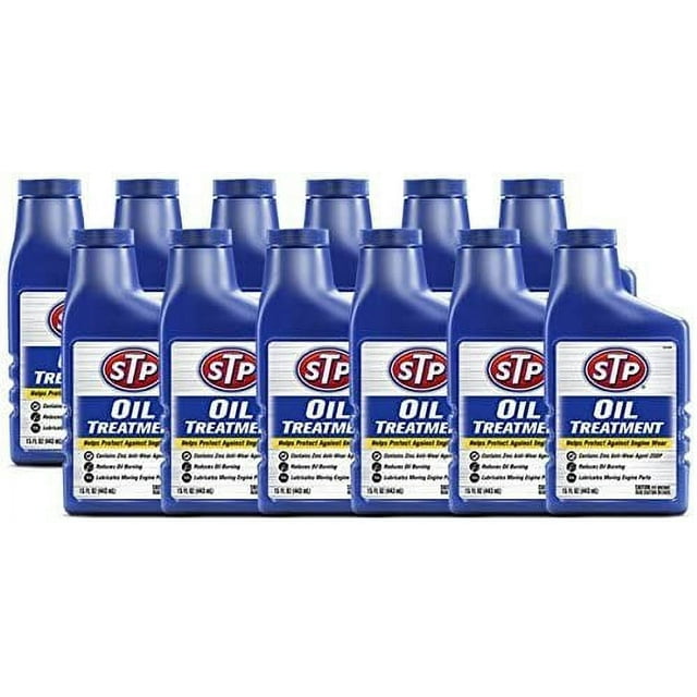 STP Automotive Engine Additive Oil Treatment, 15 oz. - 12 Pack for Car ...