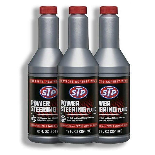 STP POWER STEERING FLUID & Stop Leaking, 12 Fl.oz, 3 Packs - Walmart.com