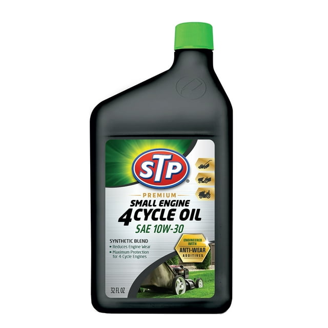 STP Premium Small Engine 4-Cycle Oil SAE 10W-30 (32 Fluid Ounces ...