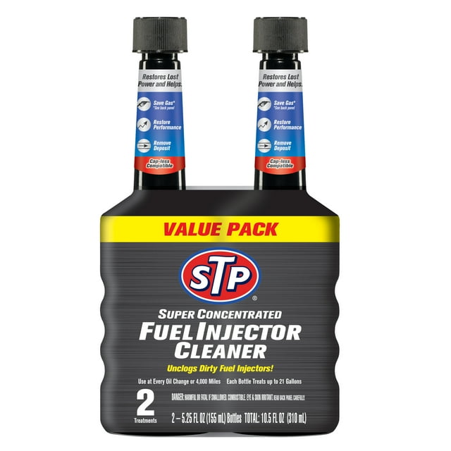 STP Super Concentrated Fuel Injector Cleaner - 5.25 FL OZ (2 Count) - Walmart.com
