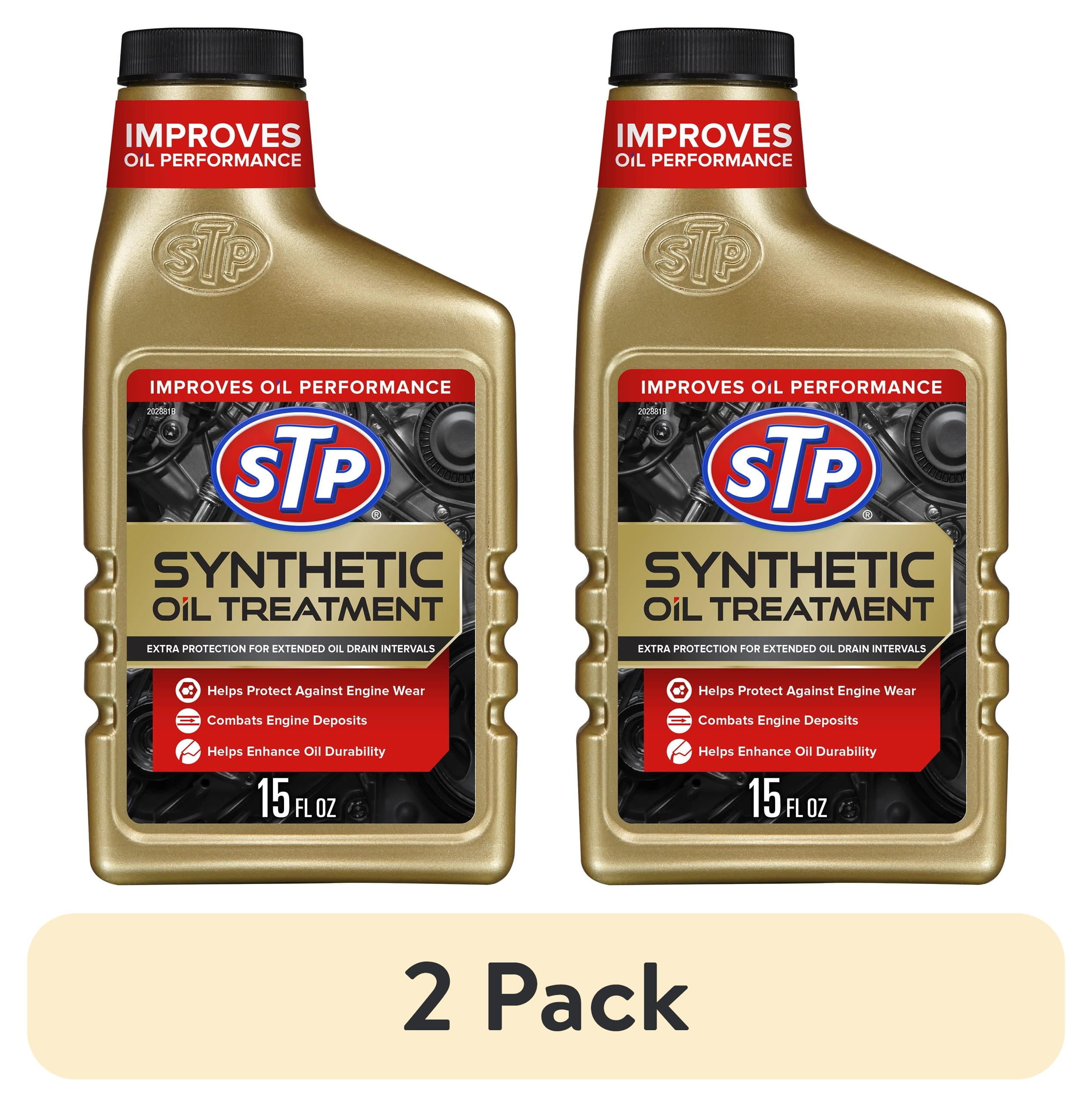 (2 pack) STP Synthetic Automotive Oil Treatment - 15 fl oz Bottle ...