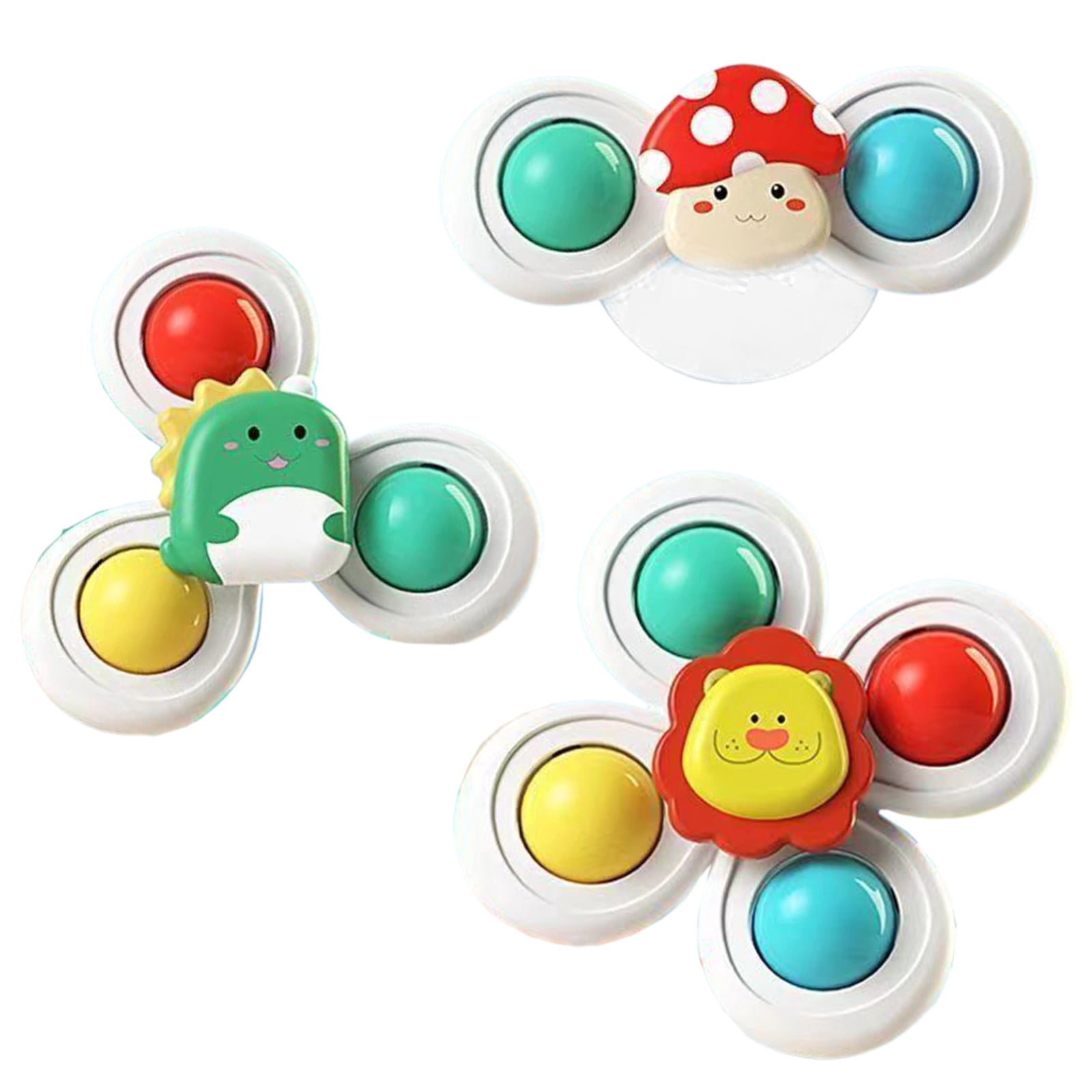 STPToys 3Pcs Suction Cup Rotating Sensory Bath Toys for 12 18 Months ...