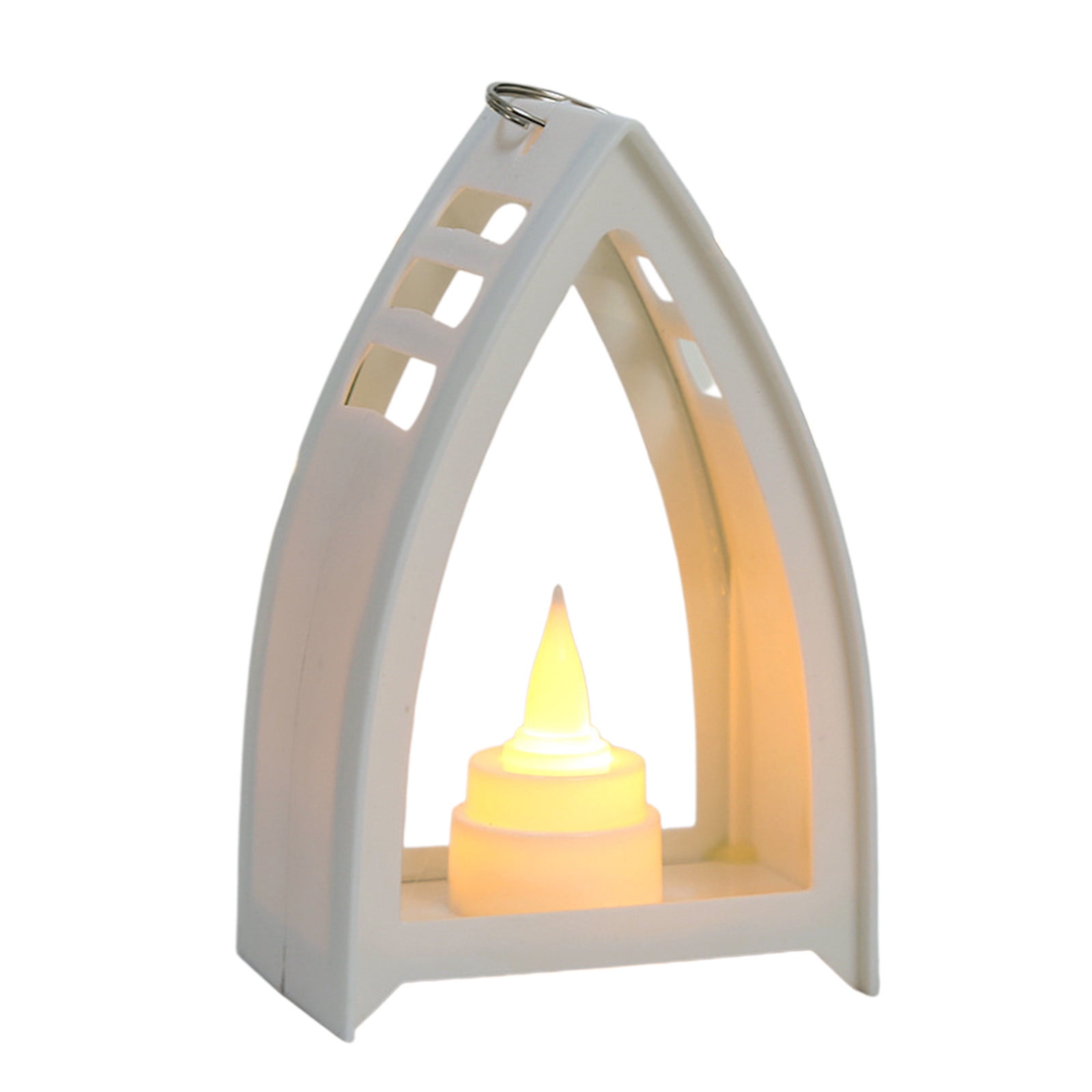 STPToys LED Lanterns Christmas Decor,White Triangle Candle Lanterns ...