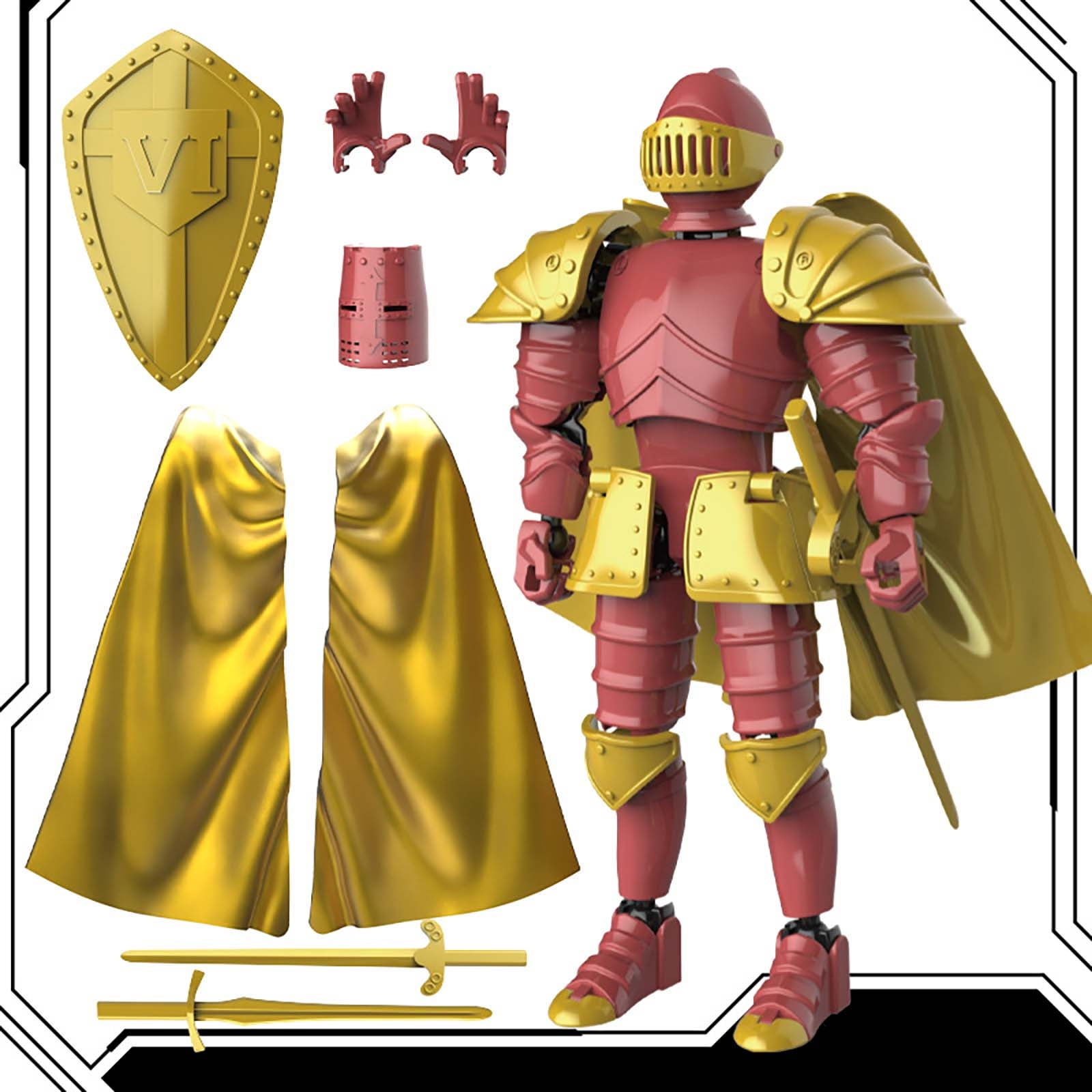 STPToys Medieval Knight Statue Toys for Home Decorations,Exquisitely ...