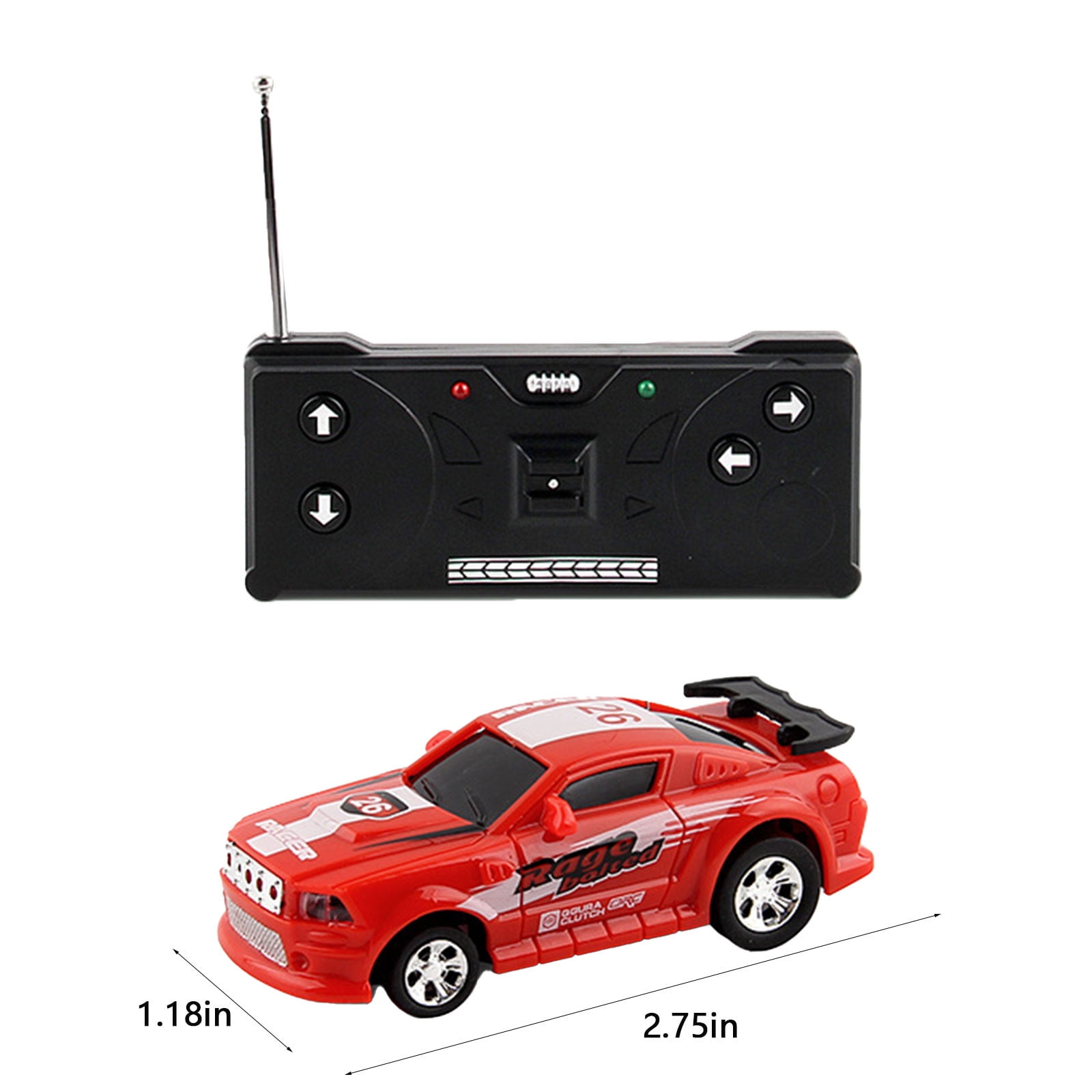 STPToys Mini Remote Control Car Micro Racing Car with Led Lingts for 3 ...