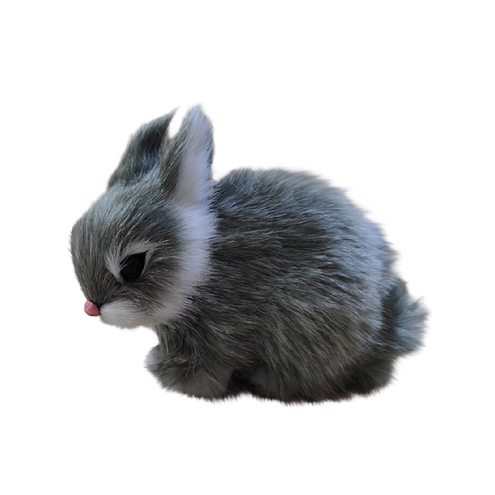 STPToys Realistic Bunny Stuffed Animal Plush Toy,Lifelike Rabbit Fluffy ...