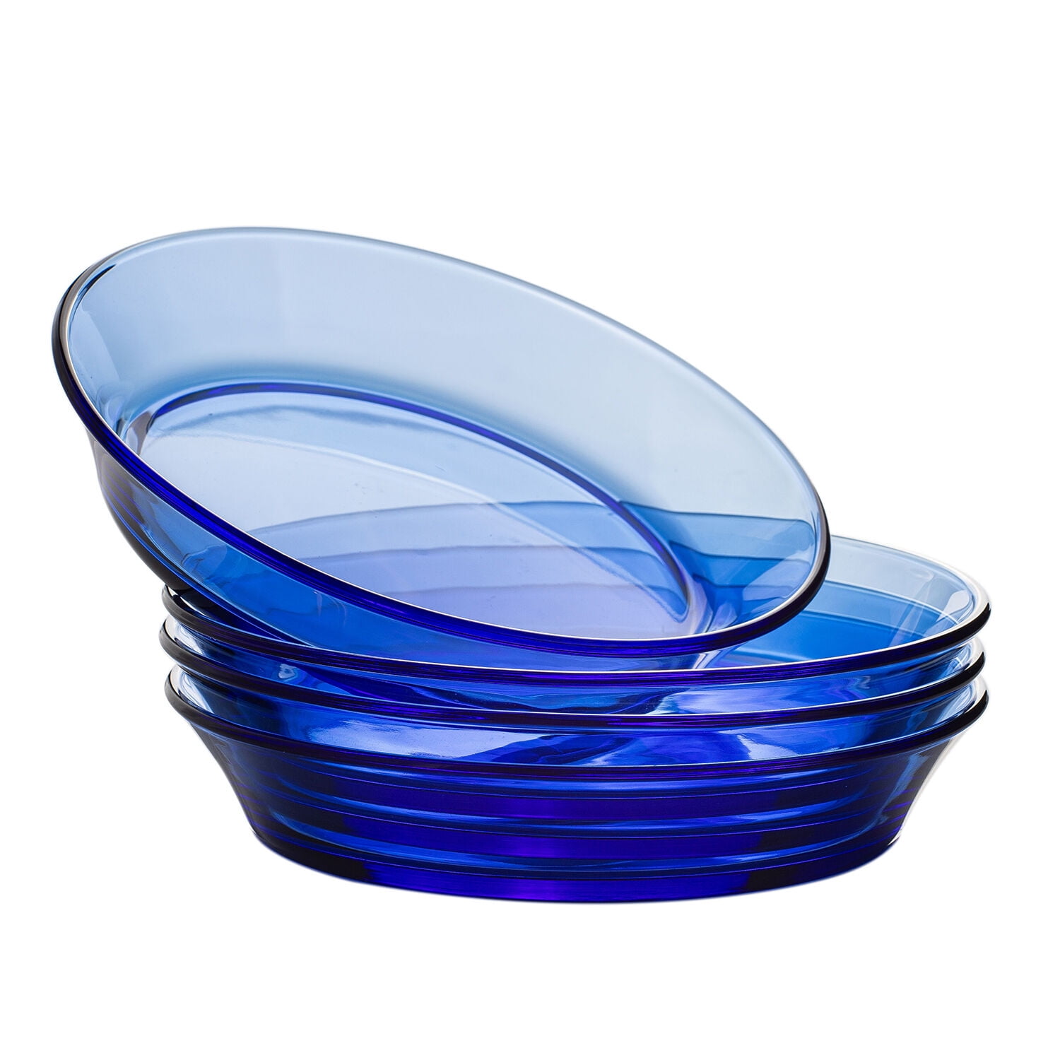 STPgoods Borosilicate Glass Round Soup Plate Set 4 Pcs 7.8" Glass ...