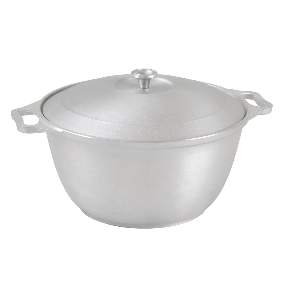 STPgoods Cast Aluminum Cooking Pot with Lid 4.2 Qt (4 L) Aluminum ...