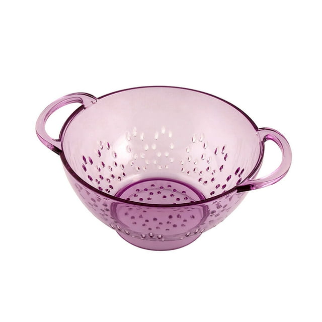 STPgoods Plum Acrylic Deep Colander 3-Quart Plastic Strainer - Walmart.com